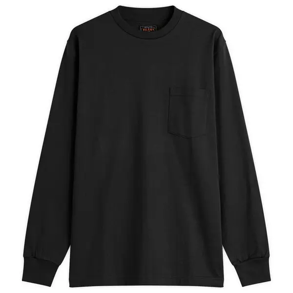 BEAMS Long Sleeve Pocket T-shirt - Black