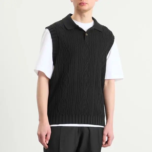 JORDAN Cable Knit Golf Vest