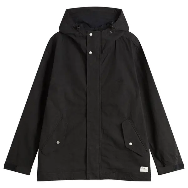 NANGA Dry Cotton Field Short Parka - Black