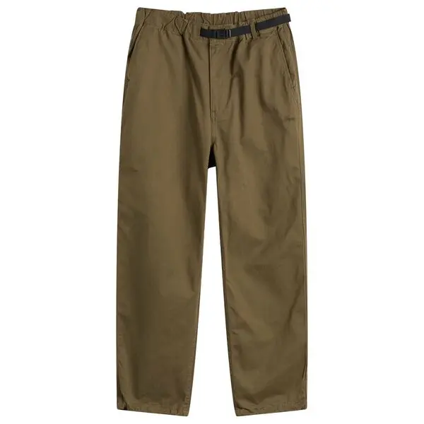 NANGA Weaving Belt Chino Tapered Trousers - Khaki