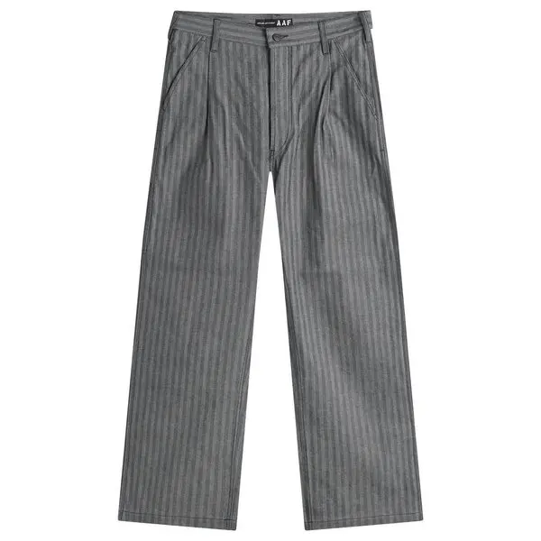 APPLIED ART FORMS Herringbone Contruction Pants - Raw Denim
