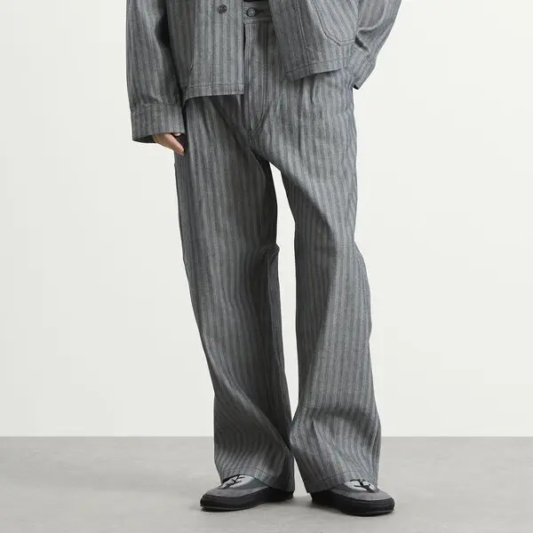 APPLIED ART FORMS Herringbone Contruction Pants