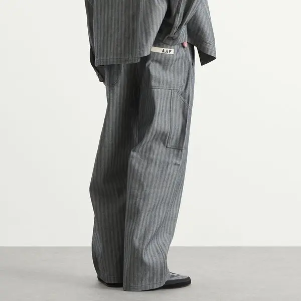 APPLIED ART FORMS Herringbone Contruction Pants