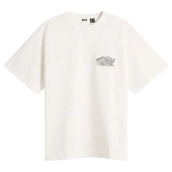 NANGA Eco Hybrid Line Drawing T-shirt - White