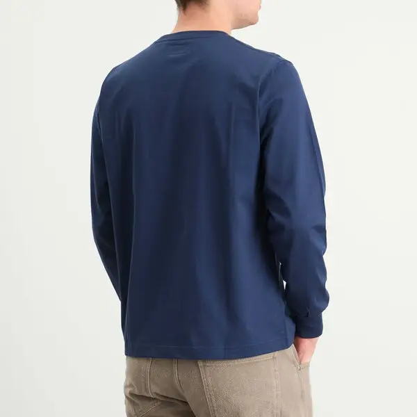 BEAMS Long Sleeve Pocket T-shirt - Navy