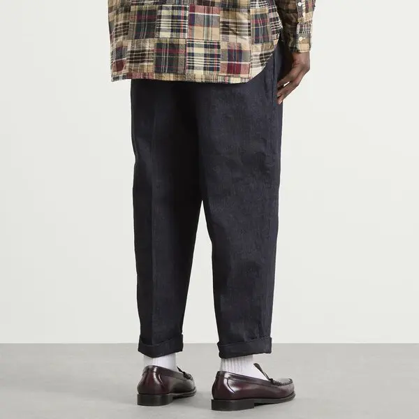 BEAMS 2 Pleat Denim Trousers