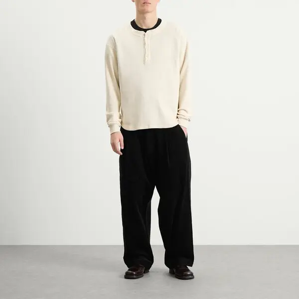 LES TIEN Thermal Baseball Henley