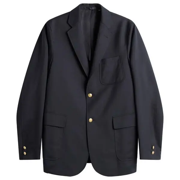 BEAMS 3 Button Combat Wool Blazer