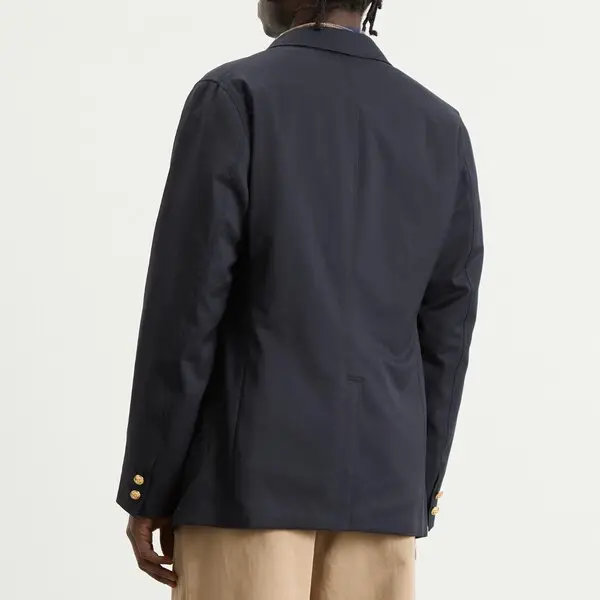 BEAMS 3 Button Combat Wool Blazer