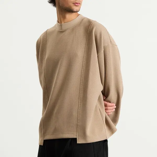 GANDER Waffle Long Sleeve Top