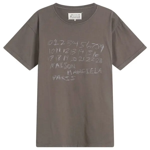MAISON MARGIELA Number T-shirt - Brown