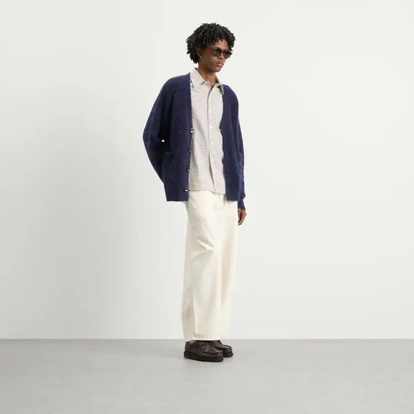 BOUND Parker Alpaca Cardigan - Navy