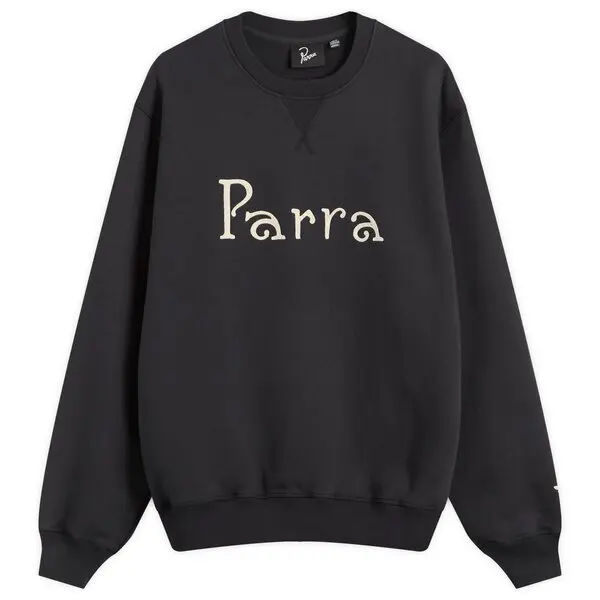 PARRA Weird Trad Logo Crew Sweatshirt - Dark Navy