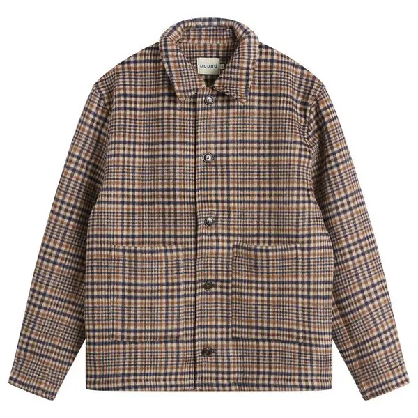 BOUND Wool Button Jacket In | Size: | Polyester/wool | End Clothing - Barton Check