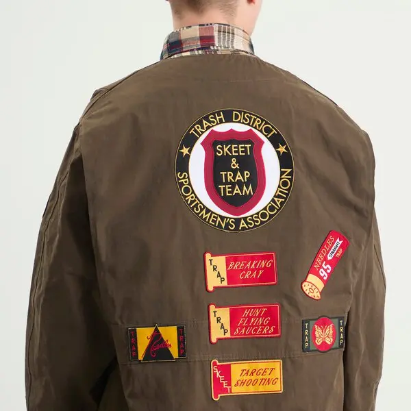 Needles Waxed Cloth Shooting Jacket In | Size: | Cotton/polyester/nylon | End Clothing