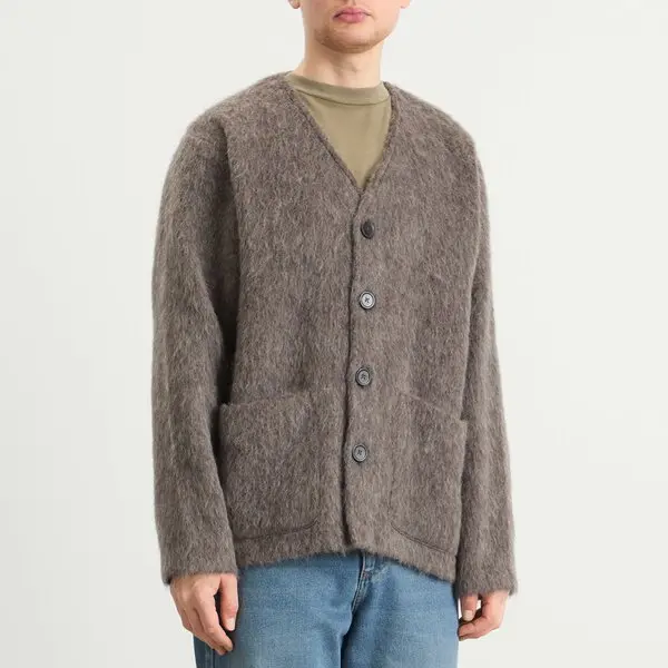 Our Legacy Hairy Wool V-neck Cardigan