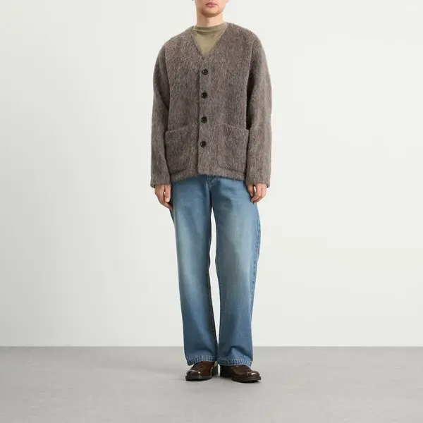 Our Legacy Hairy Wool V-neck Cardigan