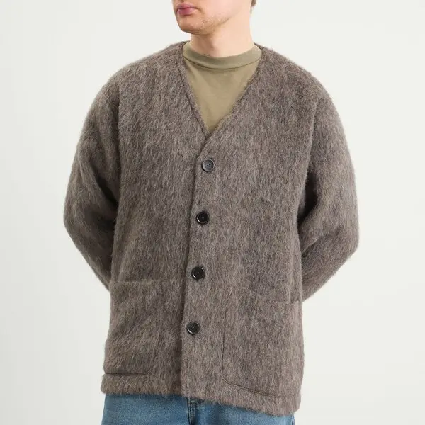 Our Legacy Hairy Wool V-neck Cardigan