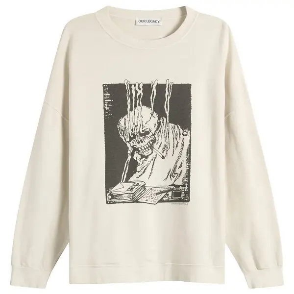 Our Legacy Angry Fan Mail Slack Sweatshirt - Ivory