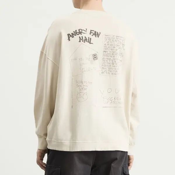Our Legacy Angry Fan Mail Slack Sweatshirt