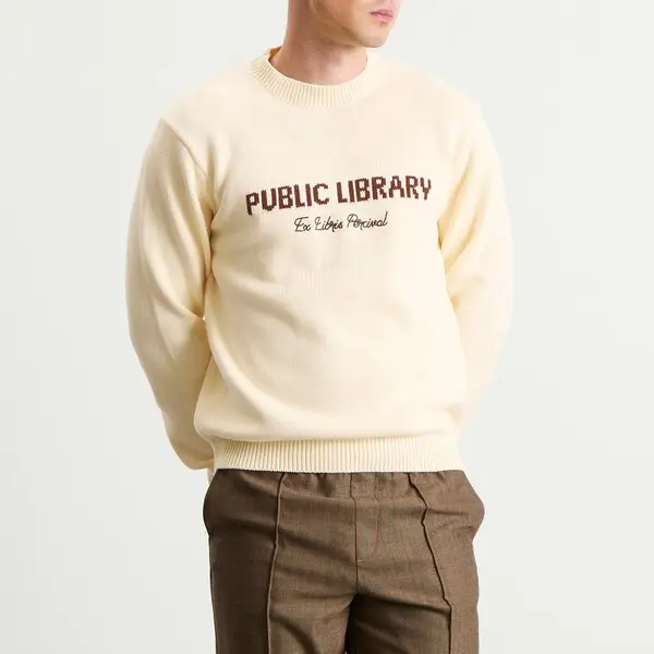 PERCIVAL Public Library Knitted Crew Jumper