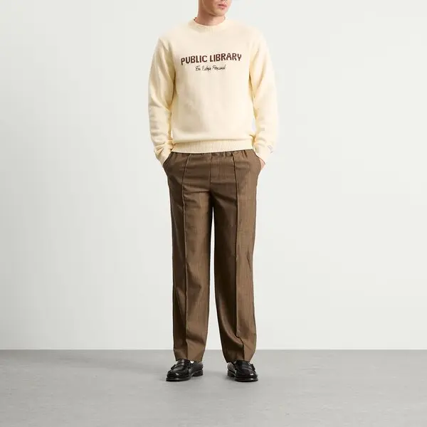 PERCIVAL Public Library Knitted Crew Jumper
