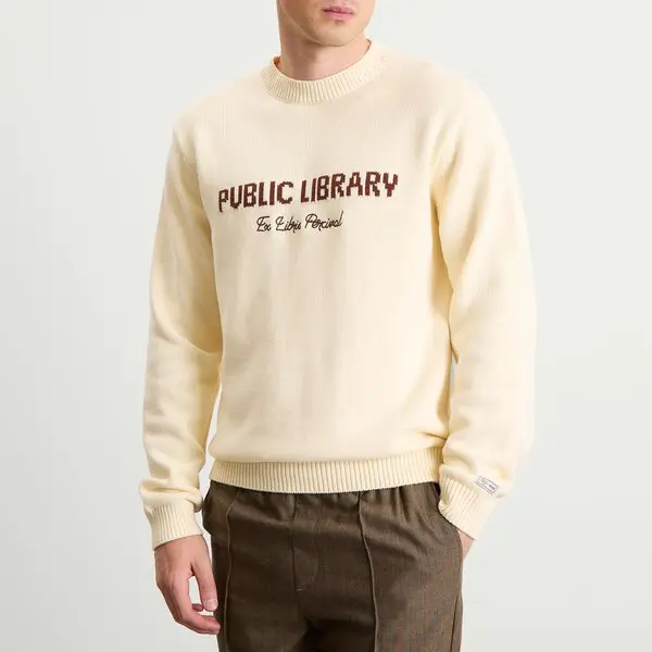 PERCIVAL Public Library Knitted Crew Jumper