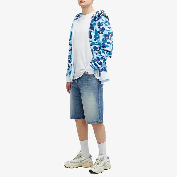 A BATHING APE College Denim Shorts