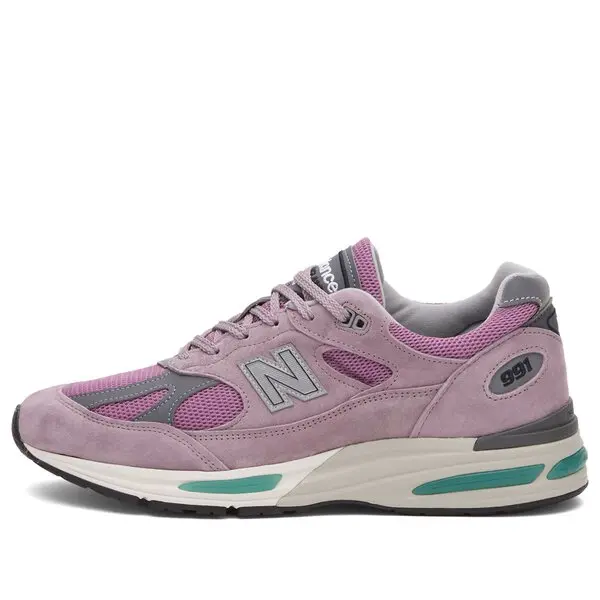 NEW BALANCE 991v2 Sneaker - Polignac/toadstool/silver