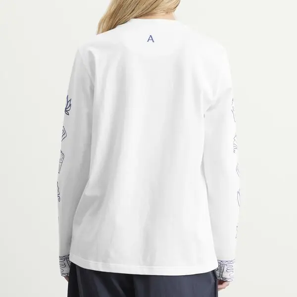 ALEMAIS Leela Printed Organic Cotton Long Sleeve Top