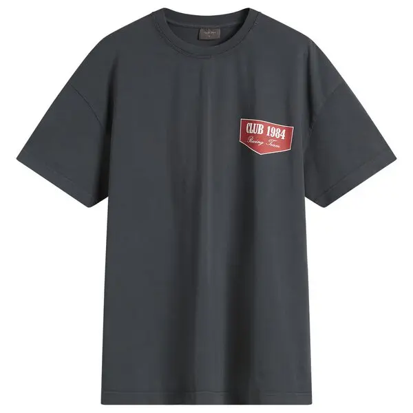 CLUB 1984 Racing T-shirt - Washed Grey