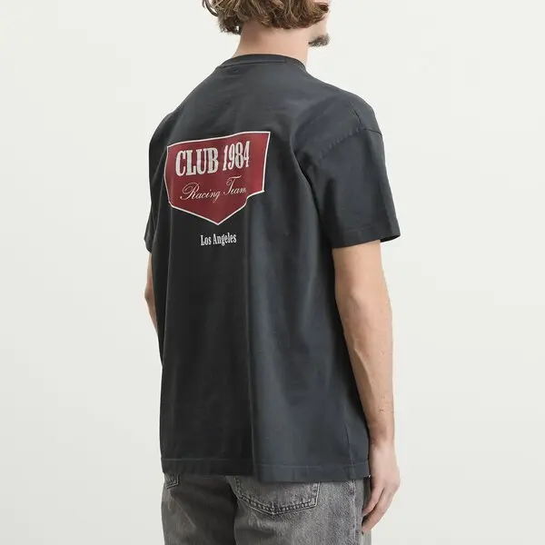 CLUB 1984 Racing T-shirt - Washed Grey