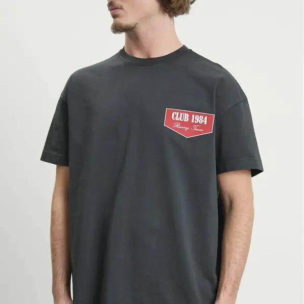 CLUB 1984 Racing T-shirt - Washed Grey