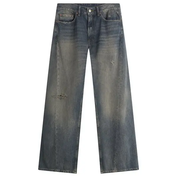 MAISON MARGIELA Wide Leg Jeans - Grey Blue
