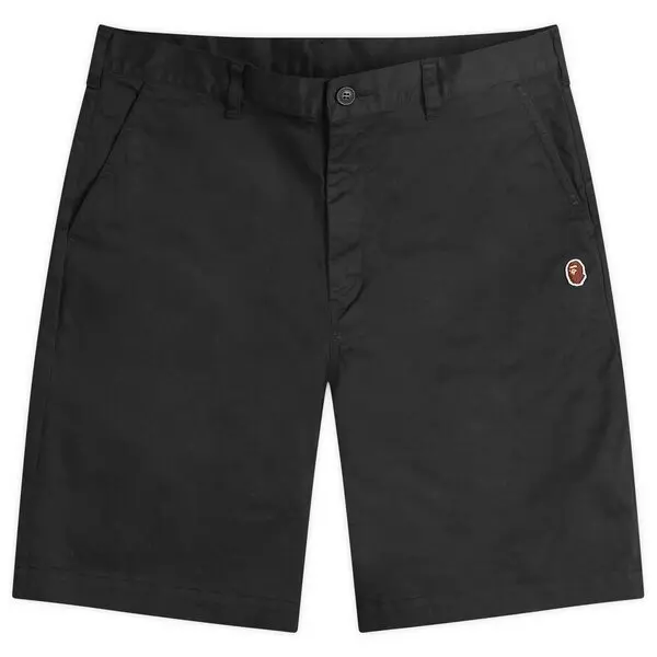 A BATHING APE One Point Chino Shorts - Black