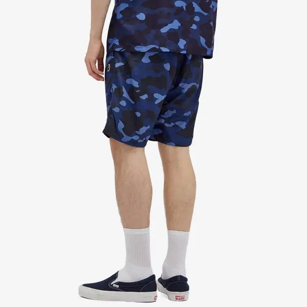 A BATHING APE Colour Camo One Point Beach Short