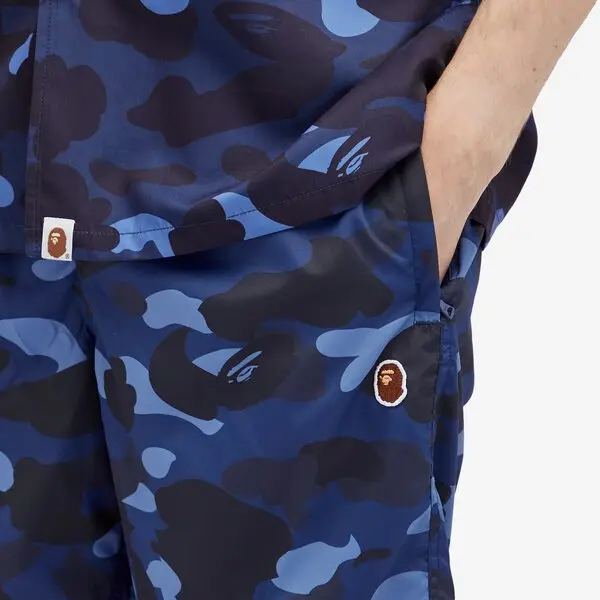 A BATHING APE Colour Camo One Point Beach Short