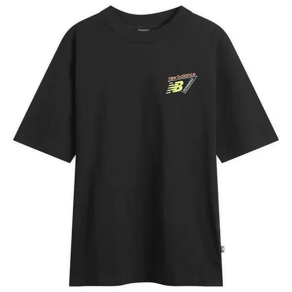 NEW BALANCE Classic Tri-logo Heat Map T-shirt - Black