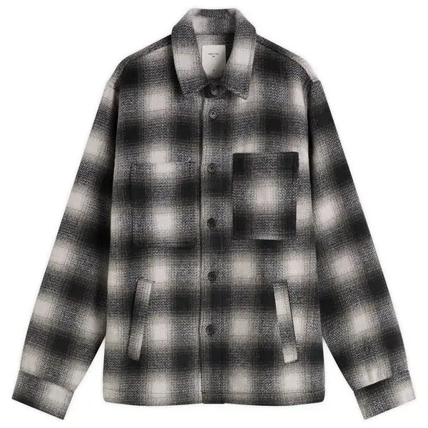 PERCIVAL Check Overshirt - Grey