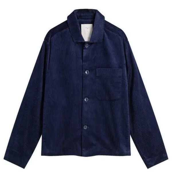 PERCIVAL Cord Overshirt - Navy