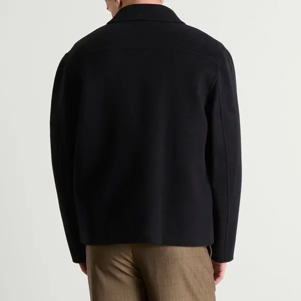 PERCIVAL Double Faced Wool Overshirt