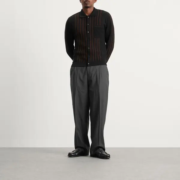 PERCIVAL Appendix Long Sleeve Knitted Shirt