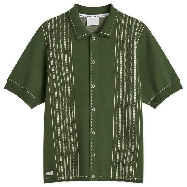 PERCIVAL Accolades Knitted Shirt - Forest