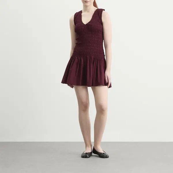 Faithfull The Brand Palomar Mini Dress - Mulberry