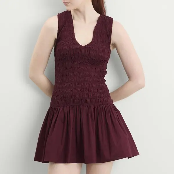 Faithfull The Brand Palomar Mini Dress - Mulberry