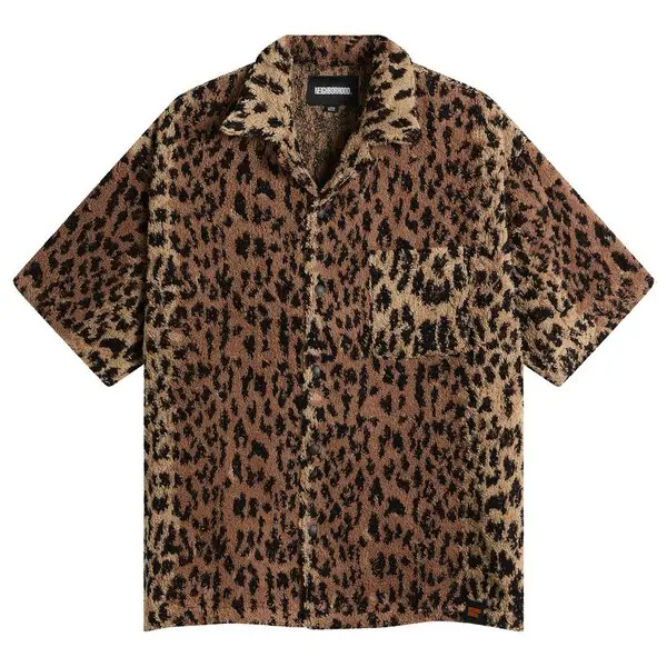NEIGHBORHOOD X Hippopotamus Terry Cloth Shirt - Leopard