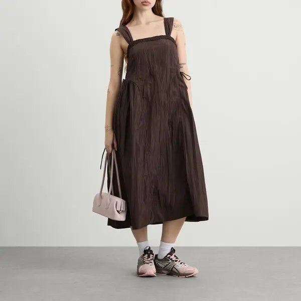 DAMSON MADDER Elina Midi Dress - Choc