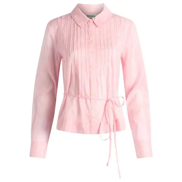 DAMSON MADDER L/s Wendy Sheer Blouse Presented End - Pink
