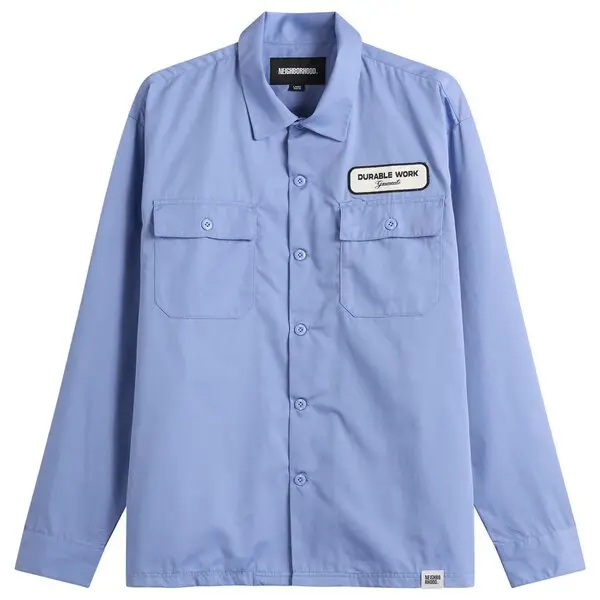 NEIGHBORHOOD Classic Long Sleeve Work Shirt 1 - Blue