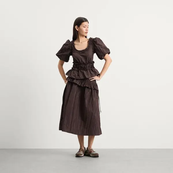 DAMSON MADDER Everly Ruffle Blouse Presented End